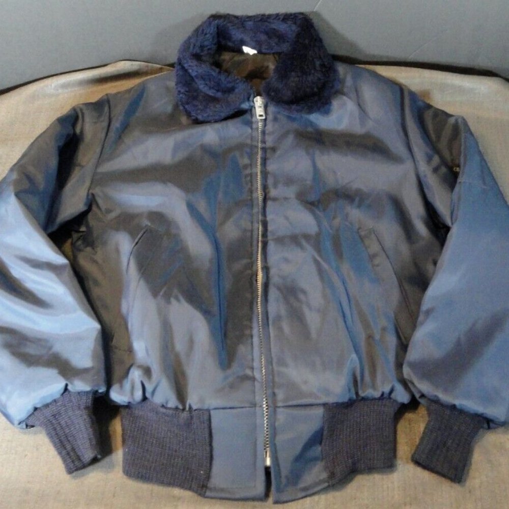 Med New Military Unisex Blue Flight Aviator Bomber Ja… - Gem